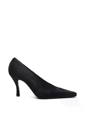 Loulou De Saison Pippa Pony-effect Leather Pumps - Black