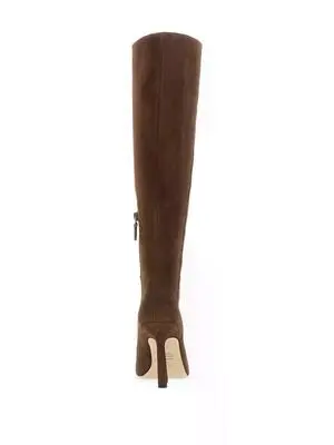 STUART WEITZMAN Pointed-toe Suede Knee-high Boots