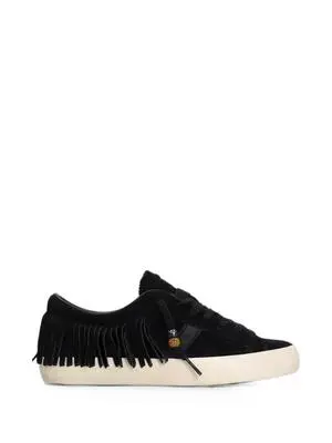D.a.t.e. Hill Low Fringed Beaded Sneakers - Black