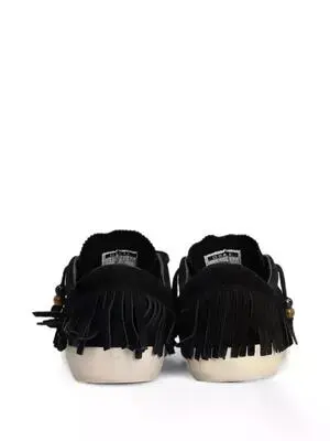 D.a.t.e. Hill Low Fringed Beaded Sneakers