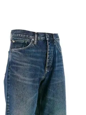 SUNFLOWER Loose-fit Cotton Jeans - Blue
