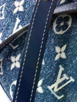LOUIS VUITTON Loop Handbag Monogram Jacquard Denim Hobo Bag