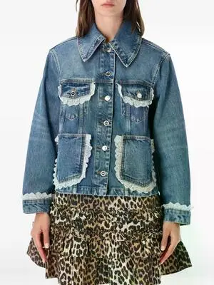 GANNI Jacket In Rigid Denim