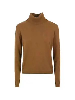 Kiton Roll-neck Knitted - Brown