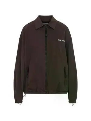 Miu Miu Washed Gabardine Blouson Jacket
