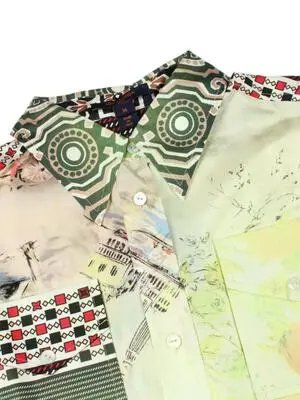 LOUIS VUITTON 2020s Graphic-print Silk Shirt