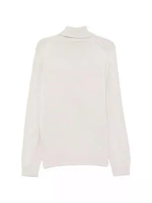 ROBERTO COLLINA Roll-neck Wool Sweater - Neutrals