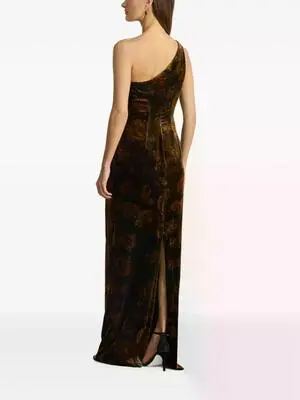 Ralph Lauren Floral-print One-shoulder Maxi Dress