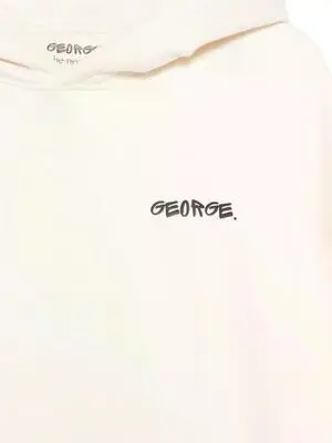 GEORGE. Logo Print Pouch Pocket Hoodie