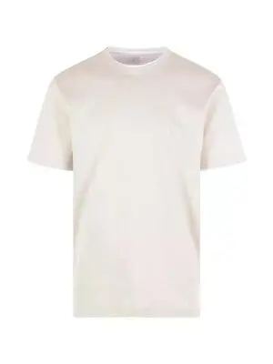 Eleventy Layered-trim Cotton T-shirt