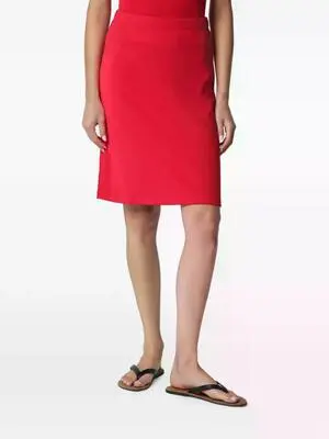 FLORE FLORE Marie Elasticated-waist Midi Skirt - Red