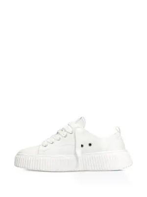 RHUN Ribbed-sole Sneakers - White