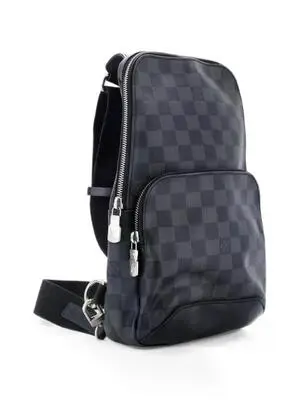LOUIS VUITTON Avenue Sling Bag Damier Graphite Crossbody Bag - Black