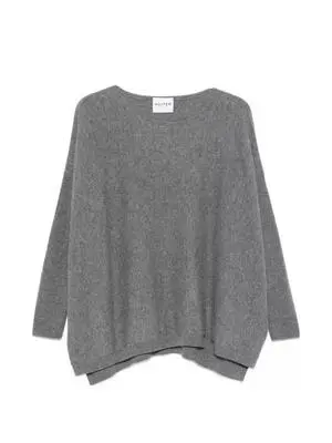 KUJTEN Side-slit Sweater - Grey
