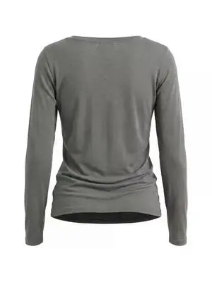 PUROTATTO Long Sleeve Crew Neck Jersey Sweater