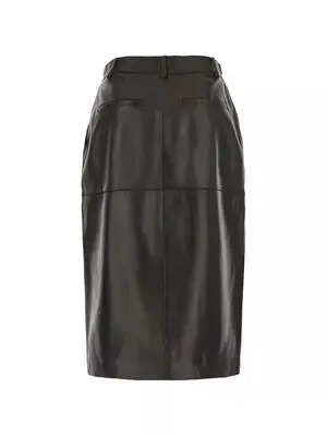 P.a.r.o.s.h Panelled Leather Skirt