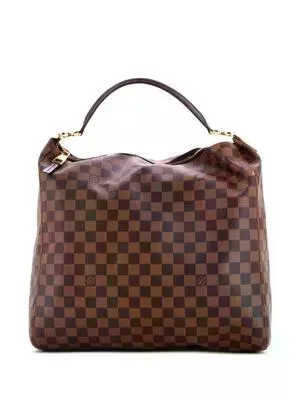 LOUIS VUITTON Portobello Damier Gm Hobo Bag - Brown