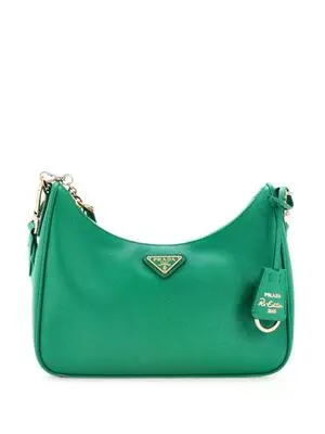 Prada Re-edition 2005 Shoulder Bag Saffiano Leather Small Crossbody Bag - Green