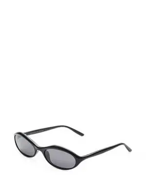 Magda Butrym Oval Frame Sunglasses With Printed Arm