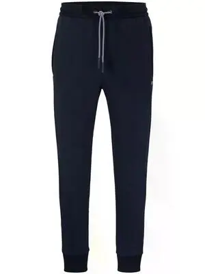 BOSS Logo-embroidered Cotton-blend Track Pants - Blue