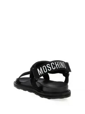 Moschino Logo-print Touch-strap Sandals