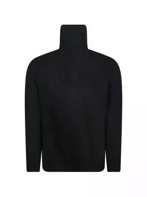 Tagliatore Ribbed-knit Zip-up Sweater