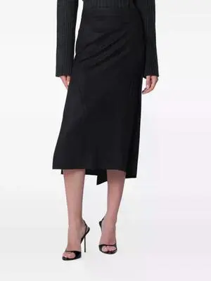 Victoria Beckham Pressed Tailored Midi Skirt