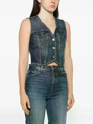 Liu Jo X Elodie Sleeveless Denim Jacket