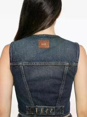Liu Jo X Elodie Sleeveless Denim Jacket