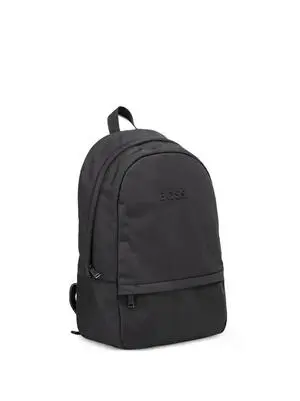 BOSS Logo-detail Zip-fastening Backpack - Black