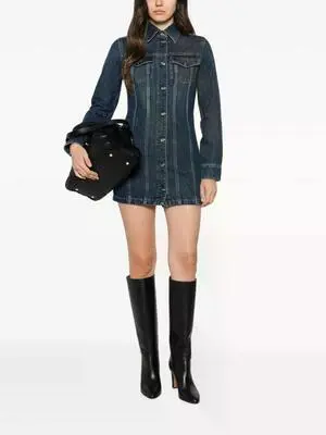 Liu Jo X Elodie Button-up Denim Mini Dress