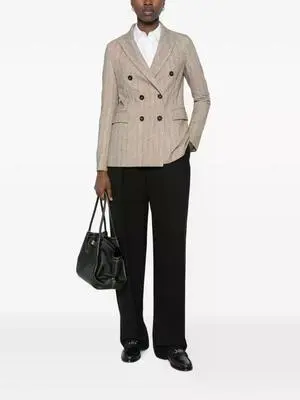 CIRCOLO 1901 Double-breasted Herringbone Jacket