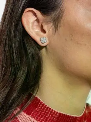 Kate Spade New York Crystal-embellished Clover Earrings