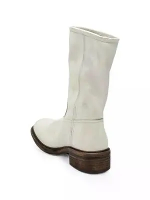 Prada Vintage-effect Leather Boots