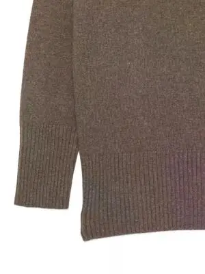 ROBERTO COLLINA Ribbed-trim High-neck Sweater