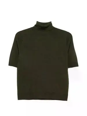 HUGENBERG Short Sleeve Turtleneck Sweatshirt - Green