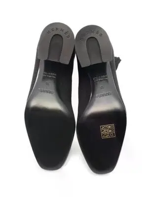 Hermès Knit Ankle Boots With Logo Detail