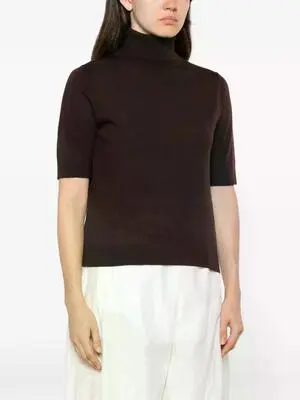 HUGENBERG Roll-neck Short-sleeve Sweatshirt