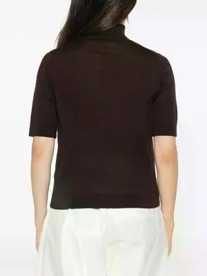 HUGENBERG Roll-neck Short-sleeve Sweatshirt