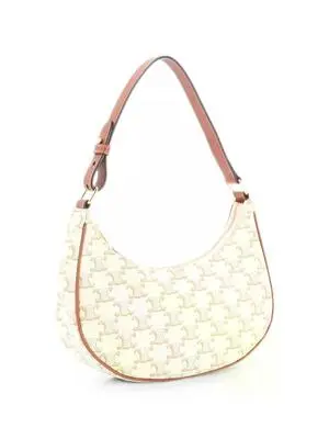 Celine Ava Bag Triomphe Coated Canvas Hobo Bag