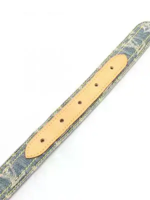 LOUIS VUITTON Monogrammed Denim Belt