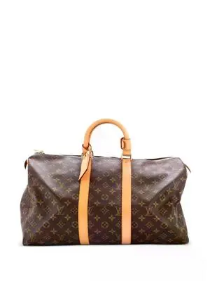 LOUIS VUITTON Keepall Bag Monogram Canvas 45 Satchel