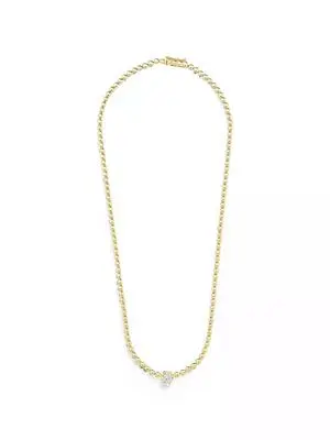 JENNIFER MEYER Mini Bezel Diamond Tennis Necklace - Gold