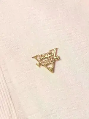 LOUIS VUITTON Long Sleeve Sweater With Logo Plaque