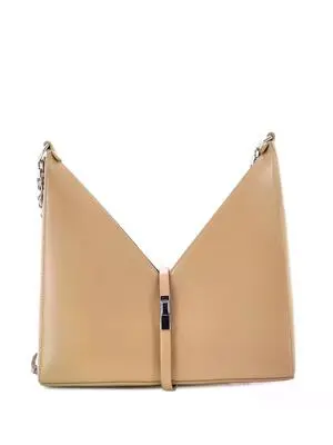 Givenchy Cut Out Leather Small Shoulder Bag - Neutrals