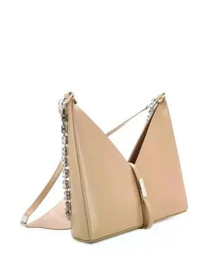Givenchy Cut Out Leather Small Shoulder Bag - Neutrals