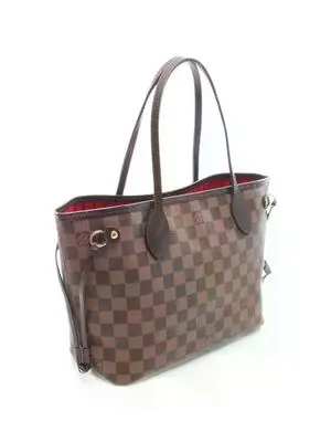 LOUIS VUITTON 2011 Pm Neverfull Damier Ebene Canvas Tote Bag