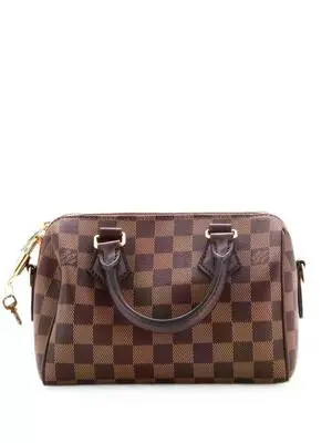 LOUIS VUITTON Speedy Bandouliere Bag Damier 20 Satchel - Brown
