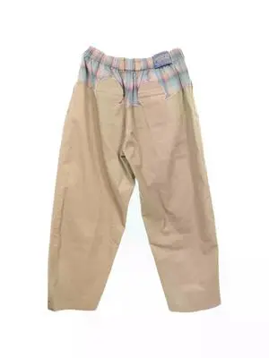 MAISON MARGIELA 2010s X Pendleton Check-panel Wide-leg Trousers - Neutrals
