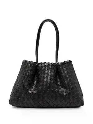 ELLEME Medium Dimple Woven Tote Bag - Black